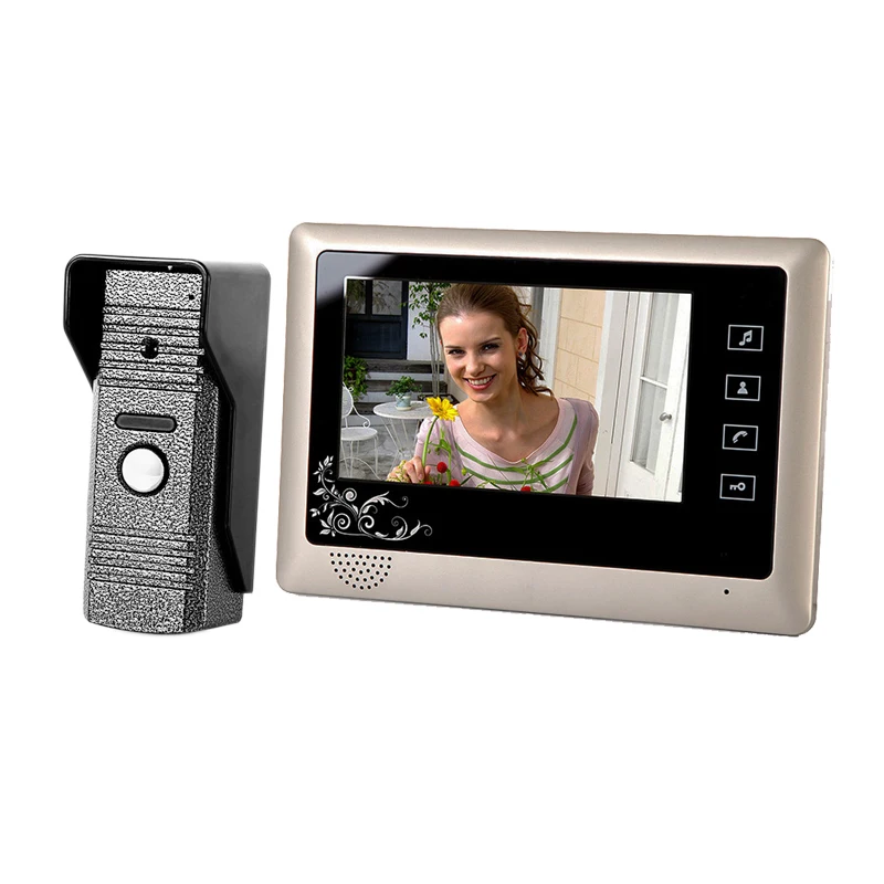 Video Door Phone Doorbell Intercom Entry System Kit with 1 Camera 1 ...