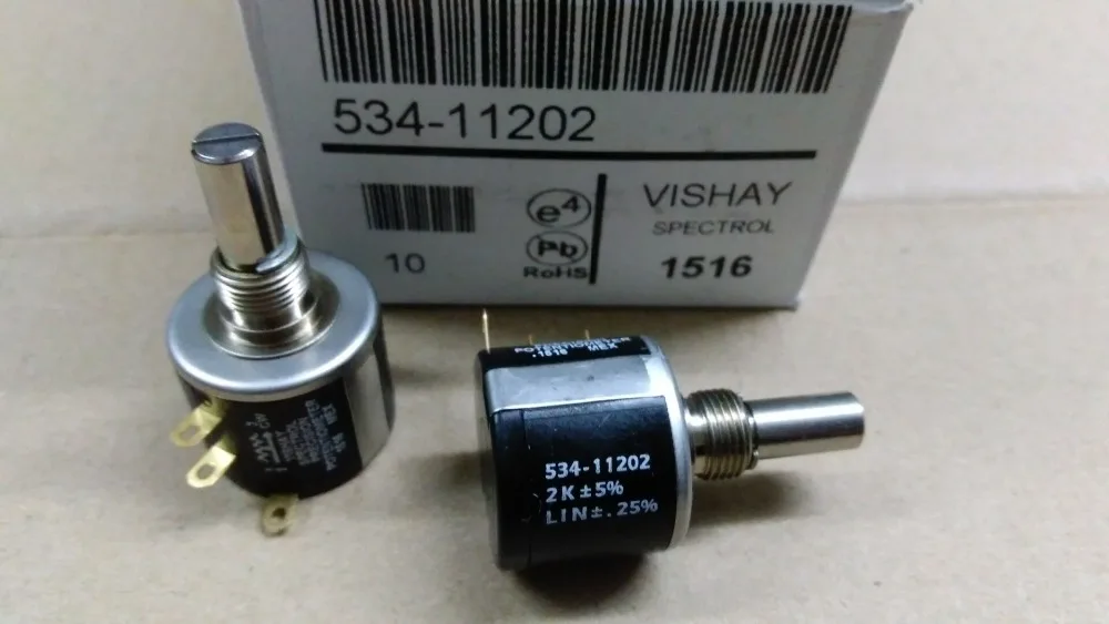 British Vishay spectrol 534 1 1 precision multiturn potentiometer 1k 2k ...