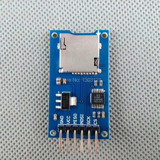 Micro SD card mini TF card reader module SPI interfaces with level ...