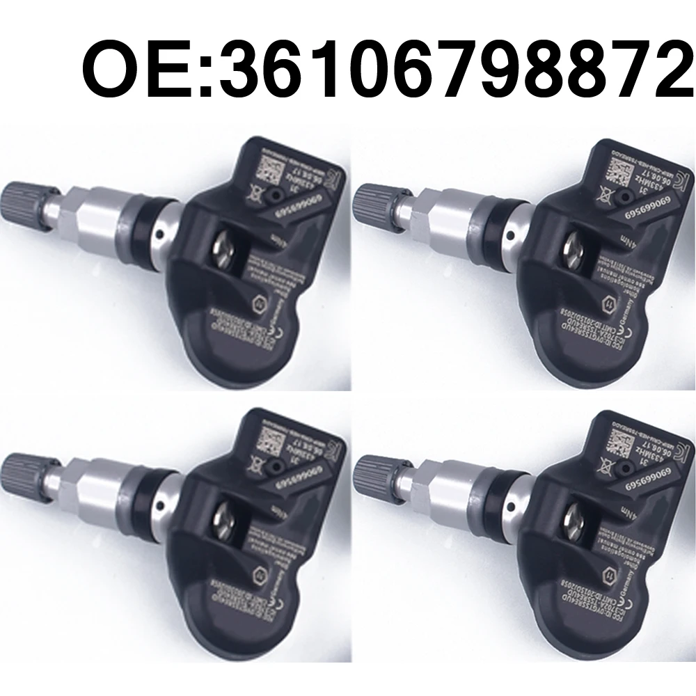 4 PCS car tpms Tire Pressure Monitor/Warning System Sensor For BMW X1 ...