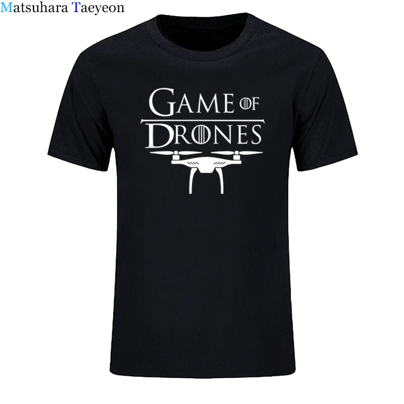 Summer New Drone T Shirts Cool Printed Mens Short Sleeve Cotton Game of ...
