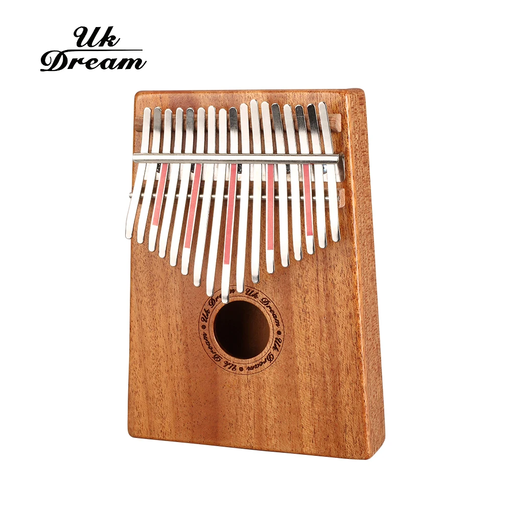 17 teclas kalimba mbira sanza likembe polegar piano rosewood ...