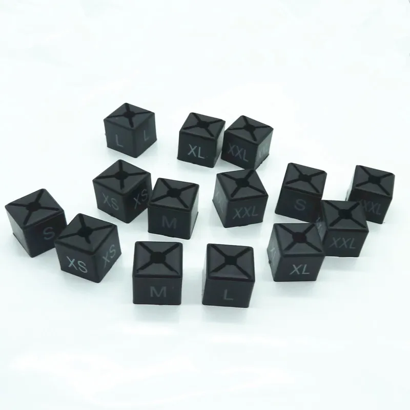 100-PCS-Plastic-Size-Markers-for-Hangers-Black-Size-Divider-Pre-printed ...