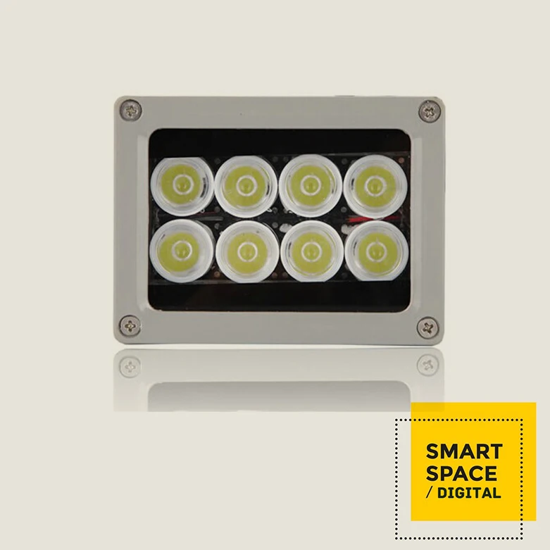 8 array led white light car license plate 220V 50meters nightvision IR ...