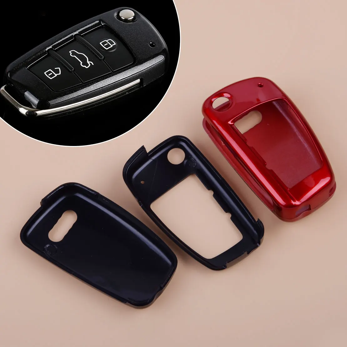 Dwcx Abs Plastic Car Keyless Remote Key Fob Shell Case Cover Protection