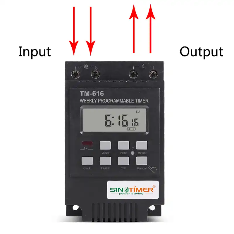 SINOTIMER 30AMP Weekly Programmable Digital TIME SWITCH Relay Control ...