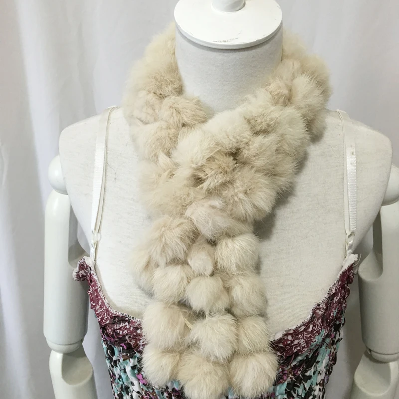 Aliexpress.com : Buy 2016 real rabbit fur scarves, fashion warm colors ...
