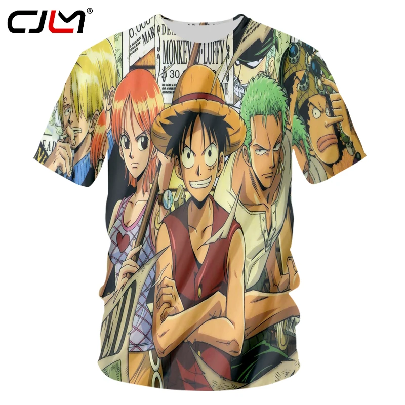 Cjlm One Piece T Shirt Brand Men T Shirt Funny Luffy T Shirts Zoro And
