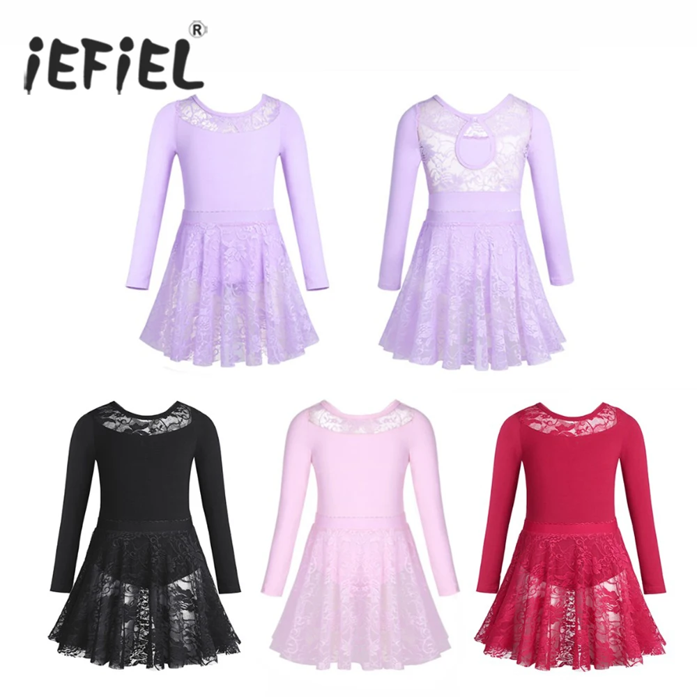 iEFiEL Kids Tutu Dancewear Costumes Ballet Gymnastics Leotards for ...