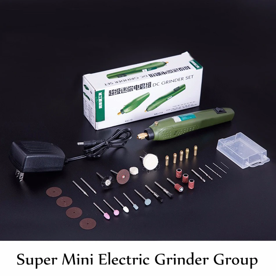Mini Electric Drill + Grinding Accessories Set Multifunction Engraving ...