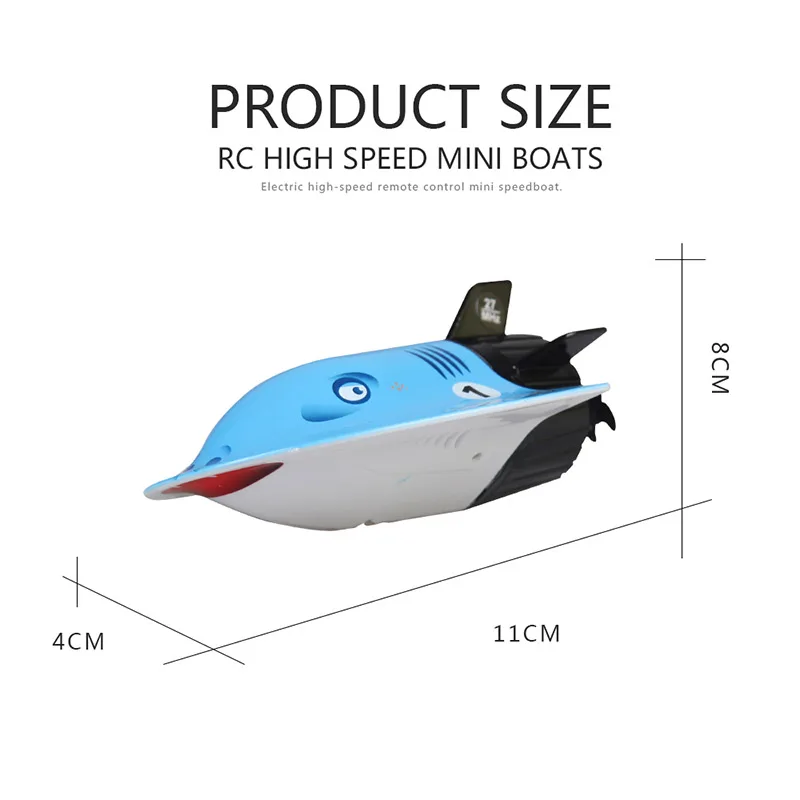 Mini RC Submarine Outdoor Toys 4CH Speed Boat Remote Control Submarine ...