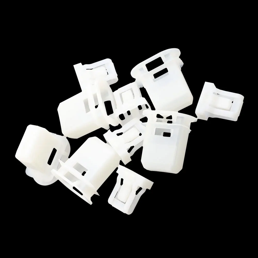 WHITE -ensemble de 5 Clips de fixation pour siège arrière,carte,pince ...