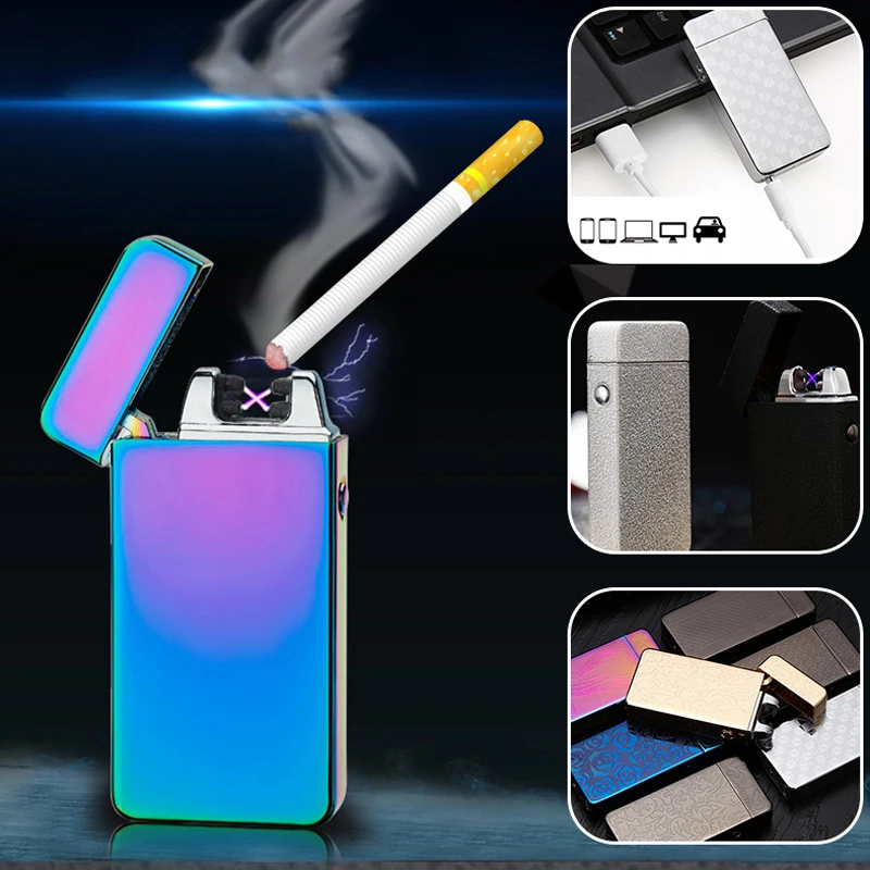 Discount This Month Hot! Classic Inovation Double Arc Lighter Windproof ...