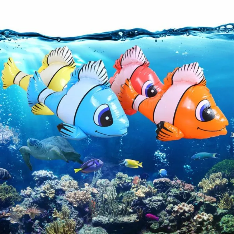 60cm Inflatable clown fish Swim Ring Pool Float Pool Swimming Ring ...