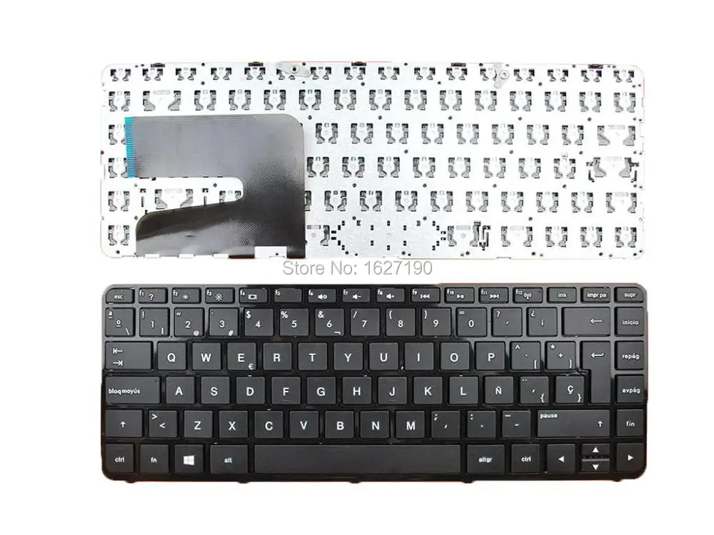 Sp Spanish Keyboard Laptop For Hp Pavilion 14-n Black Frame Win8 ...