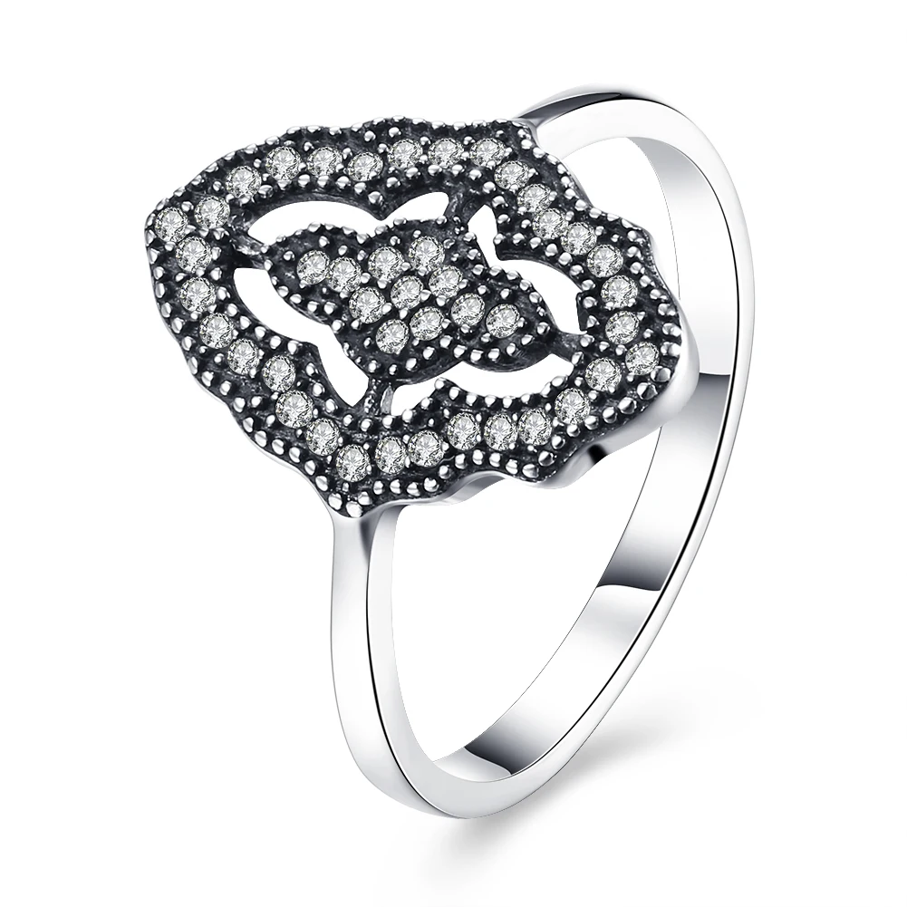 2017 New sterling silver jewelry Vintage Lace Ring Silver 925 Jewelry ...