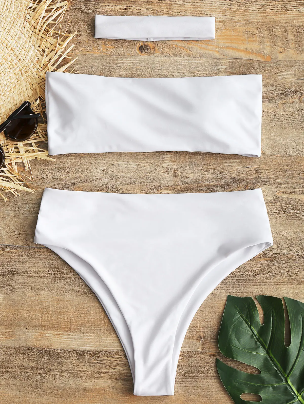 Bathing Suit Brazilian Biquni High Cut Bandeau Choker Bikini Set Women Swimwear Swimsuit Bathing