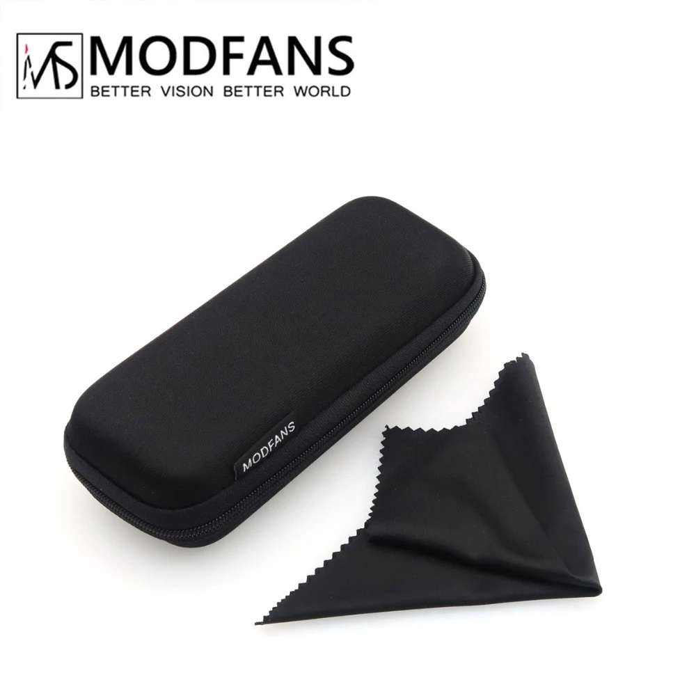 Spectacle Case Reading Glasses Case With Cloth Eyeglass Zip Black Box ...