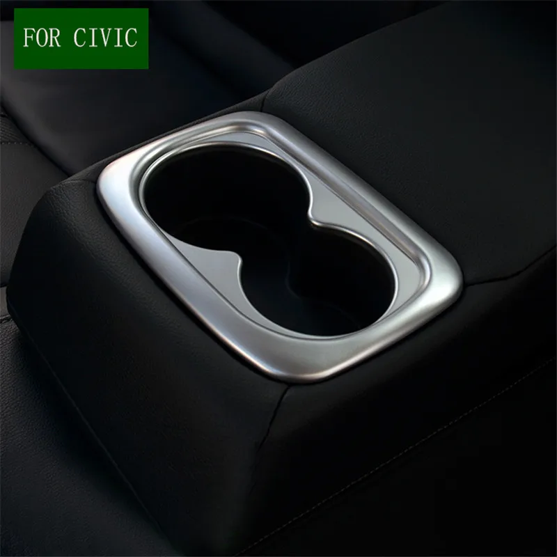 CHROME INTEROR STYLING CUP DRINK HOLDER CHROME TRIM COVER INSERT LID ...