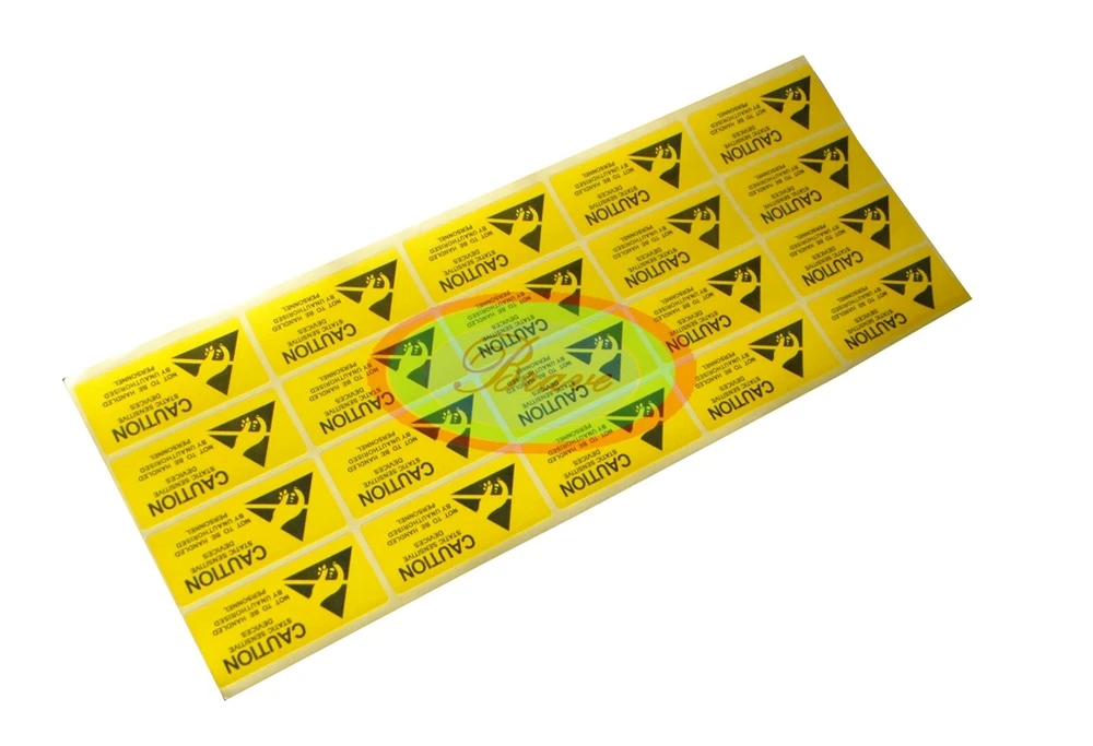 Sealed sticker Anti Static Labels sensitive devices Warning Caution ...