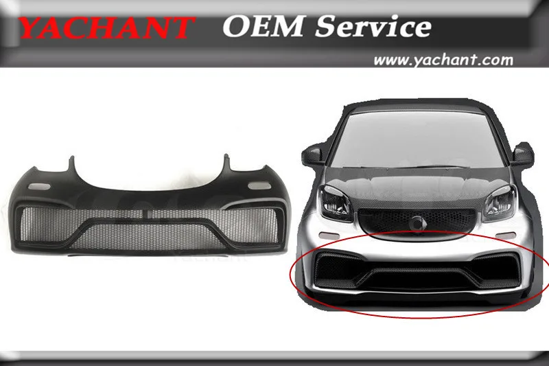 Car-styling Frp Fiber Glass Front Bumper Bodykit Fit For 2015-2017 ...