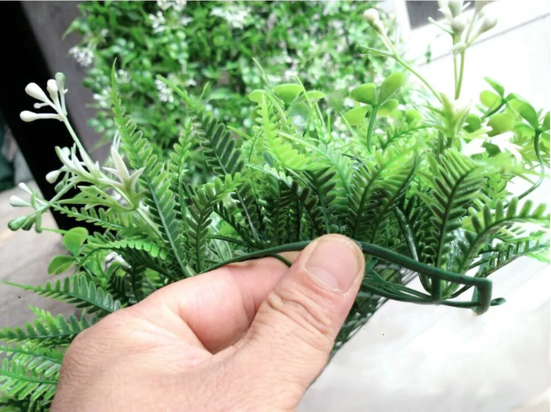 40*60 CM Diy Artificial turf 3d wall stickers Garden Decor Plants Grass ...