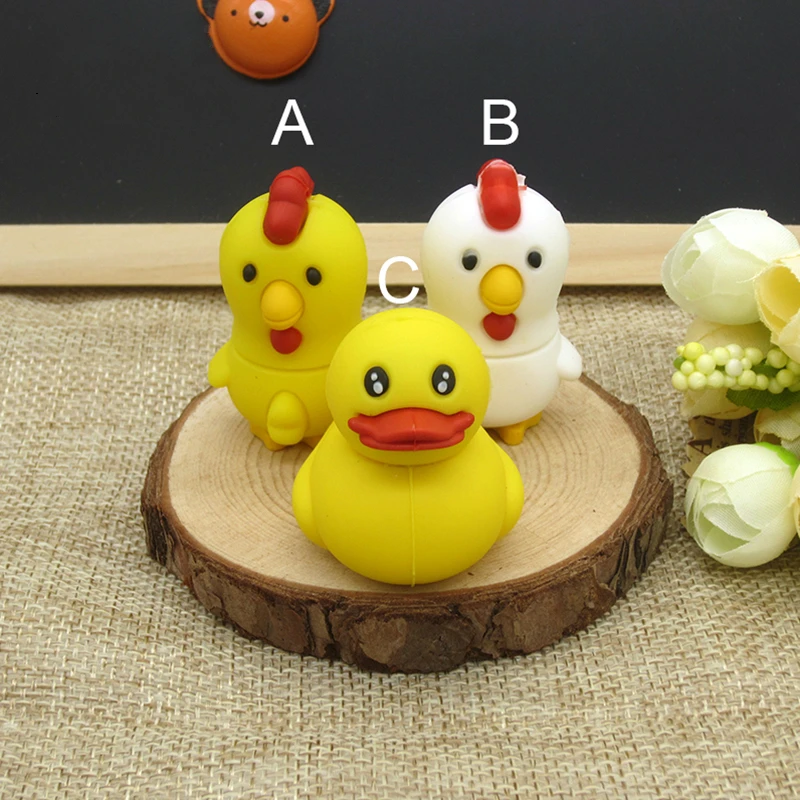 Cartoon Duck / Chicken USB Flash Drive 64G 32GB Usb Stick 16GB 8GB 4GB ...