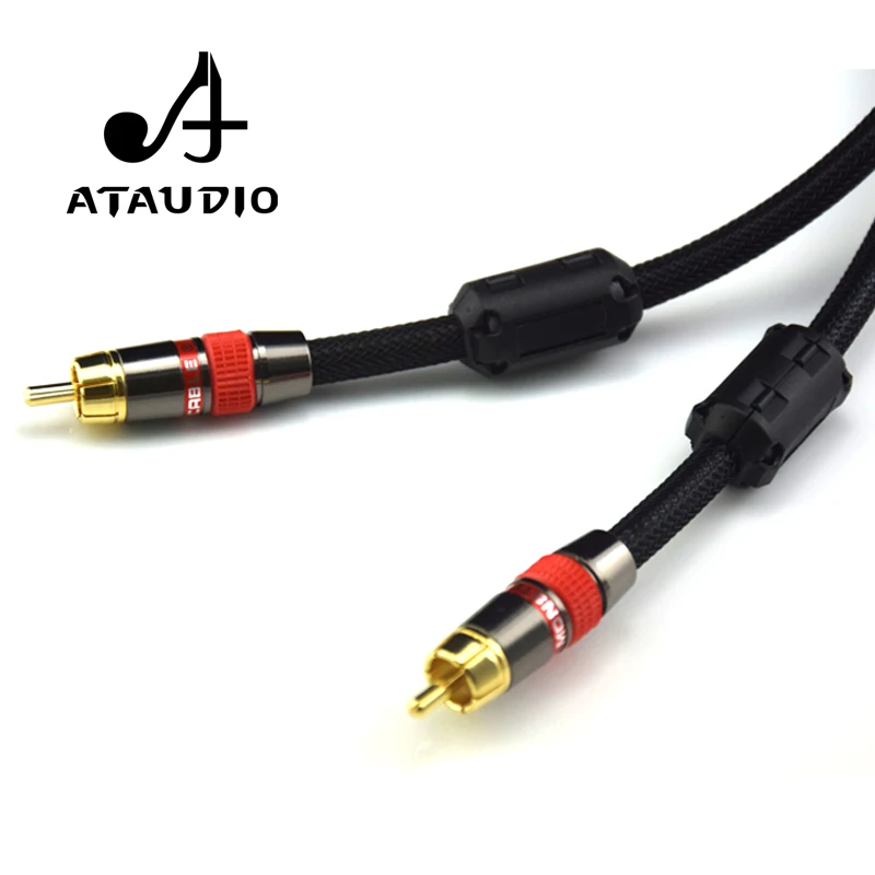 ATAUDIO 4N OFC 75ohm Hifi Digital Coaxial Audio Video Rca Cable Hi end ...