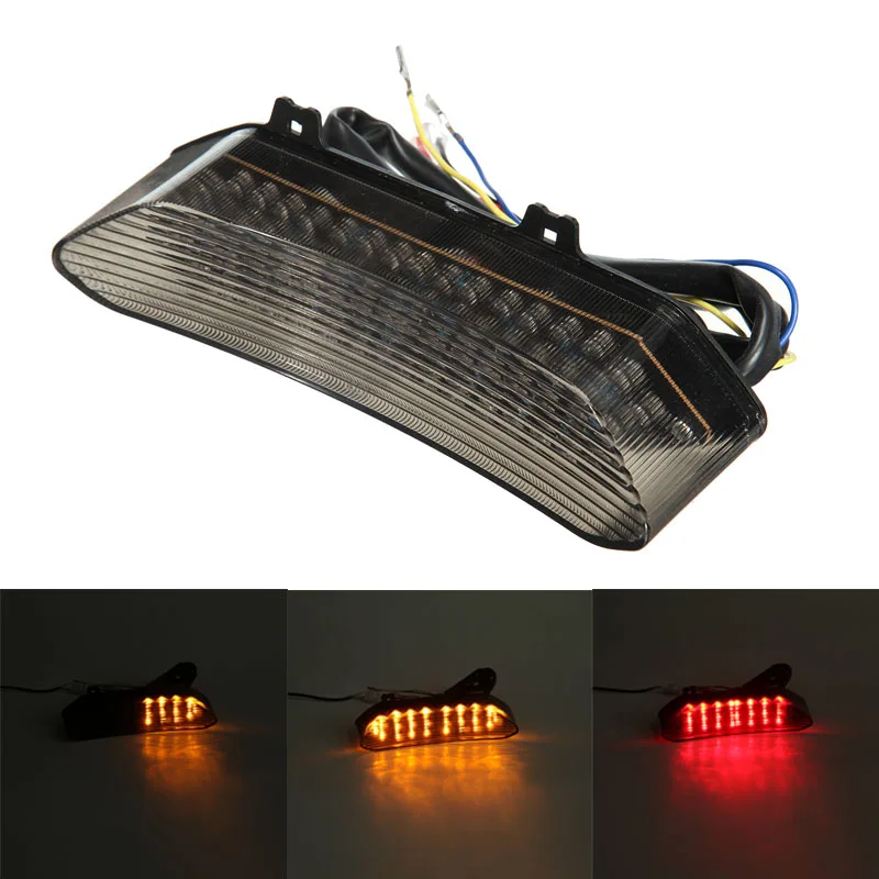 Motorcycle LED Tail Light w/ Turn Signals Taillight For Yamaha YZF R1 ...