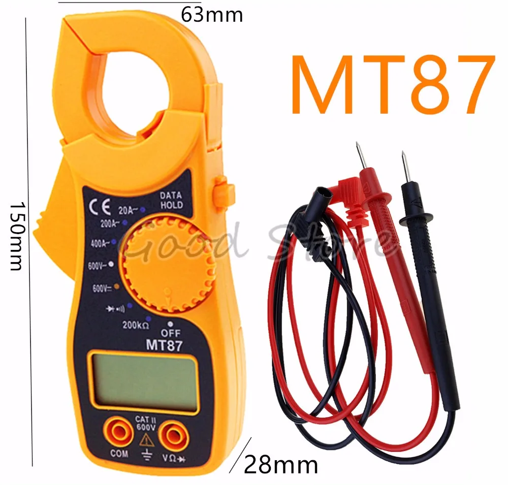 Orange-MT87-Digital-Clamp-Multimeter-Amper-Clamp-Meter-Test-Current ...