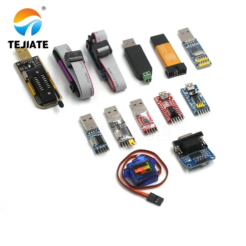USB-TTL-ISP-Programmer-Mini-ST-LINK-V2-SG90-AVR-JTAG-ICE-USB-STM32 ...