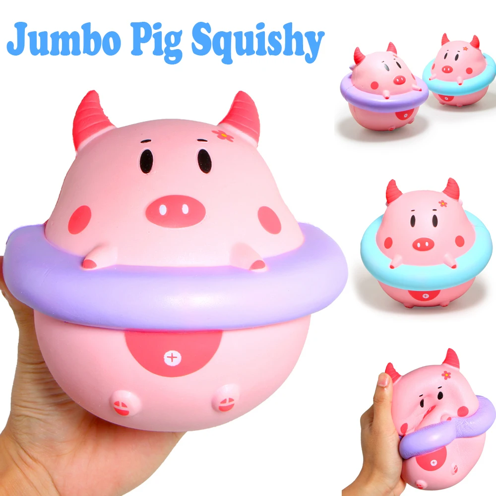 Cute Jumbo Pig Squishy Soft Doll Collectibles Cartoon Cream Scented ...
