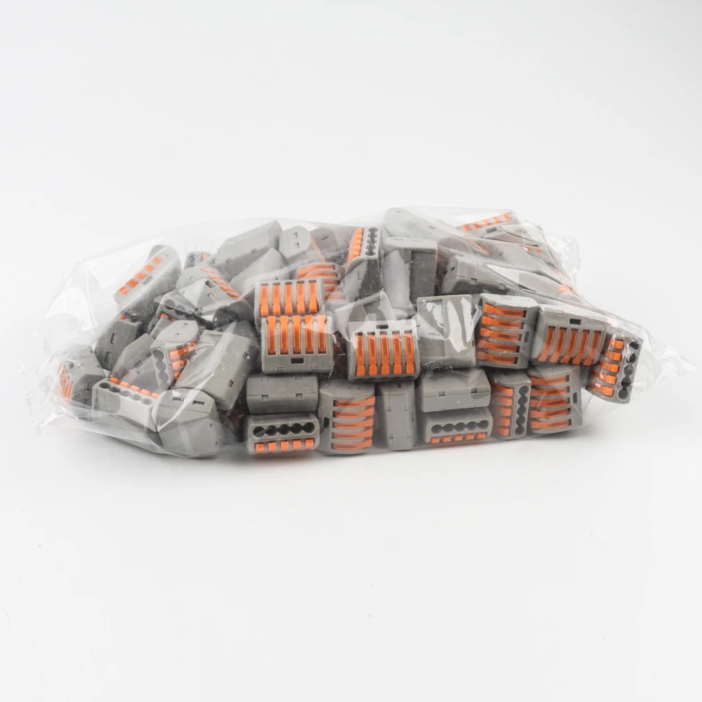 100pcs 5pin WAGO mini wire Connectors Universal Compact Wiring ...