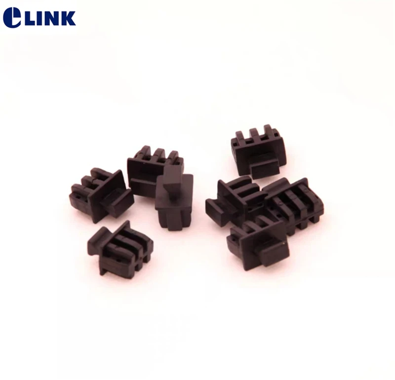 100pcs SFP protective cover silicone for SFP fiber module plastic cover ...