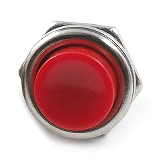 3 Pcs AC 125V 3A SPST Normal Open Momentary Push Button Switch Red ...