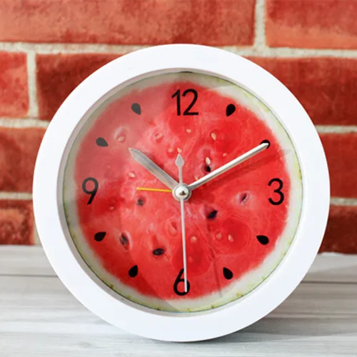 Novelty Watermelon Clocks Cool Summer Fruit Despertador Garden Style ...