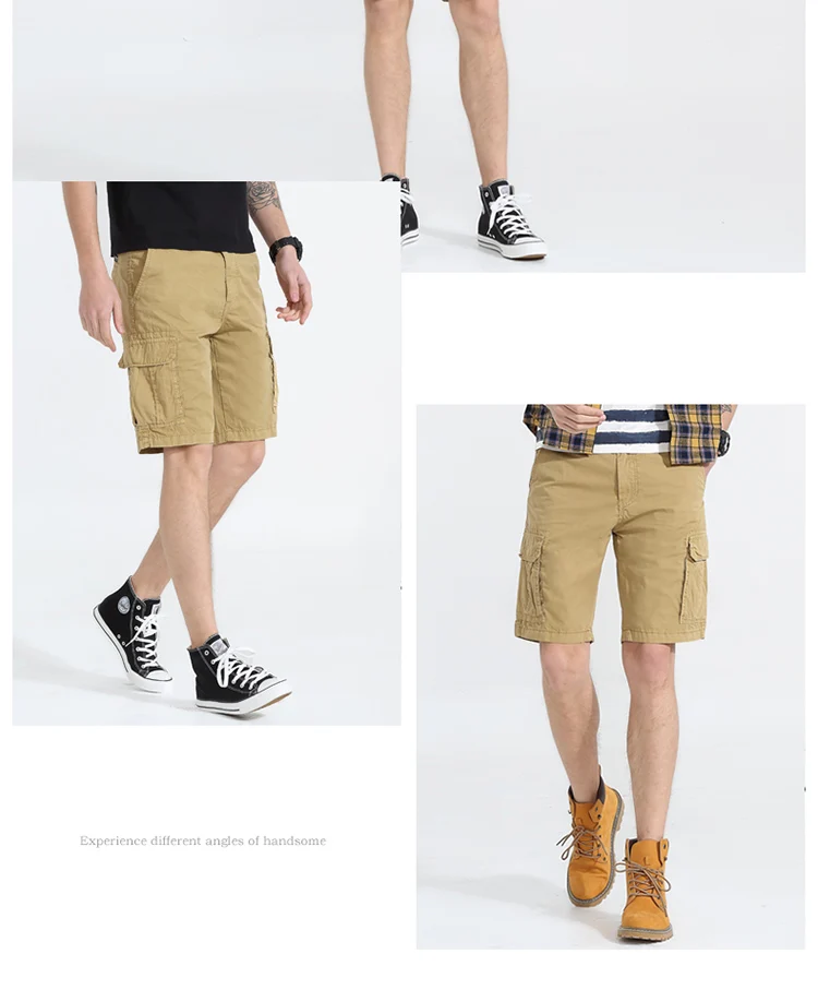 Для мужчин s шорты-бермуды обшитые мужские шорты брендовые Повседневное ...