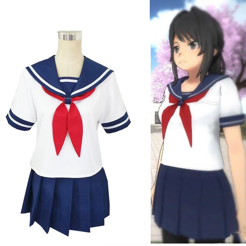 Yandere Simulator Ayano Aishi Yandere chan Cosplay school uniform ...