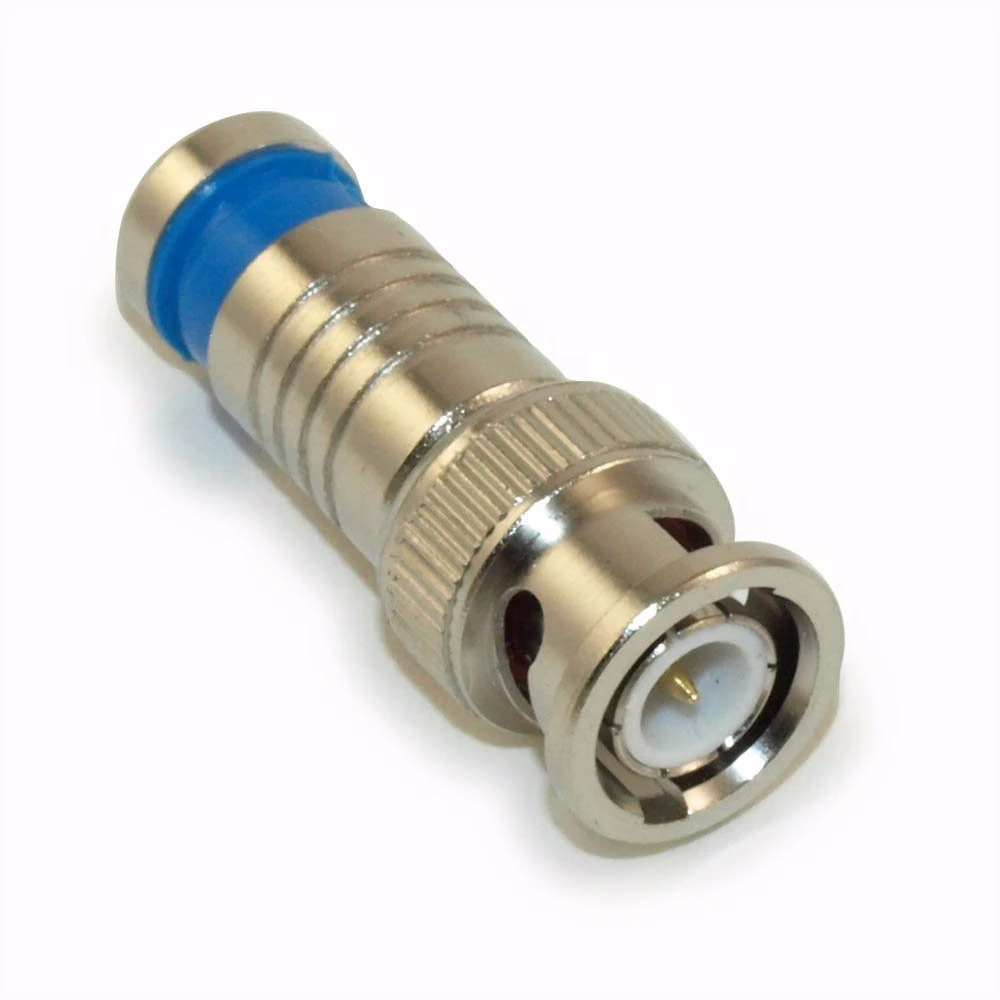 Conector BNC de compresión RG58/RG59/RG6 CCTV, CABLE COAXIAL, 100 unidades|cctv bnc connector ...
