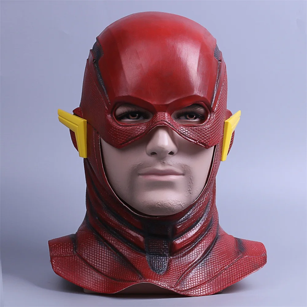 Justice League The Flash Mask Cosplay Flash DC Hero Cosplay Costume ...
