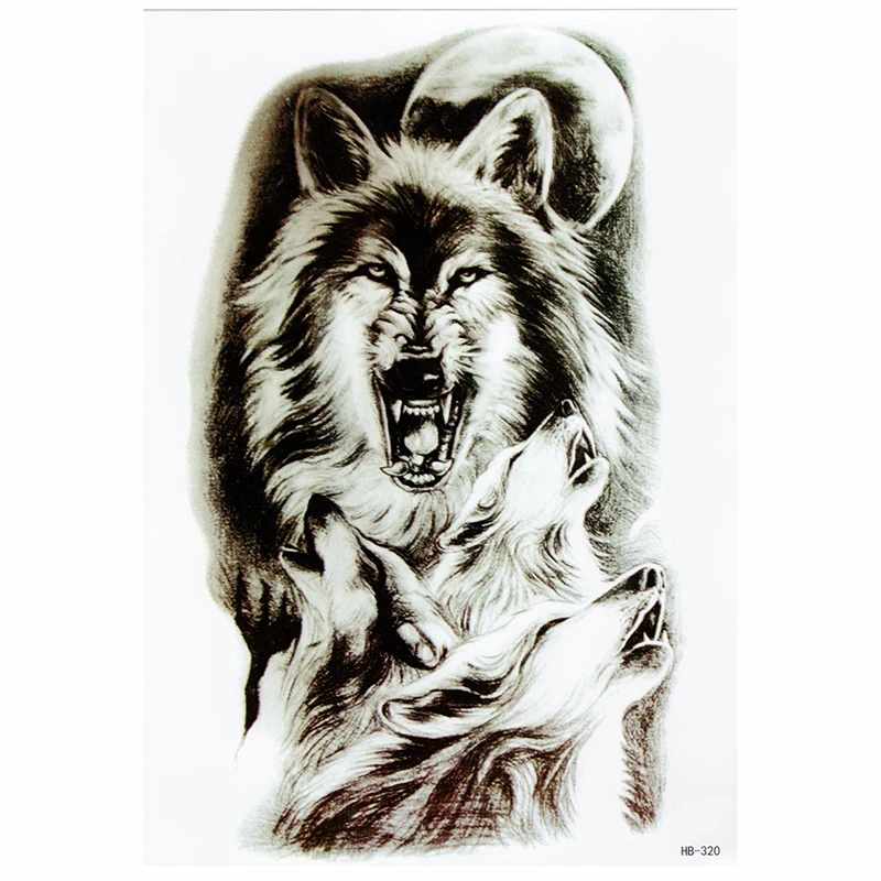 Howling Wolf Tattoo Design