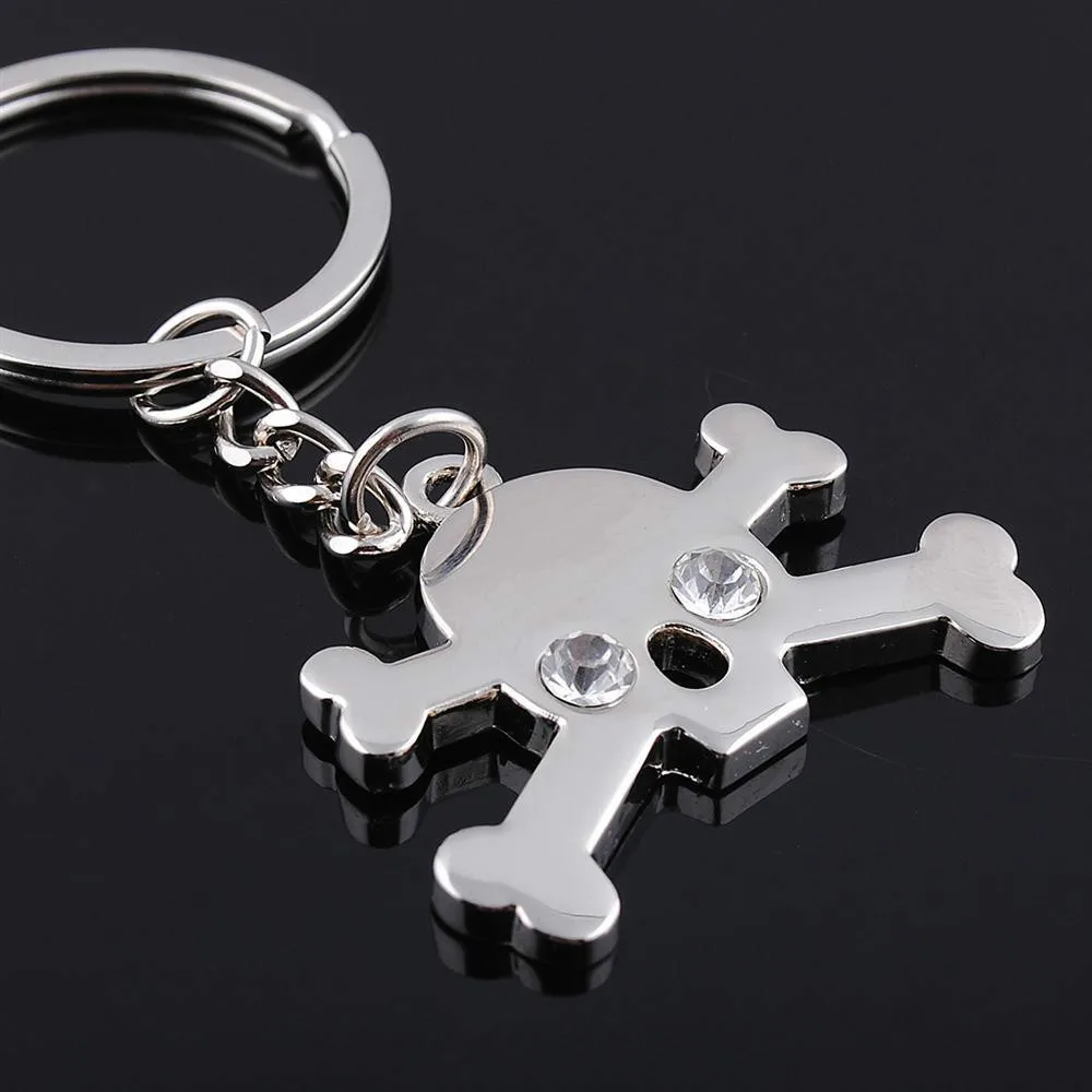 Wholesale Skulls Metal Key Chain Ornament Pirates Skulls Keychain