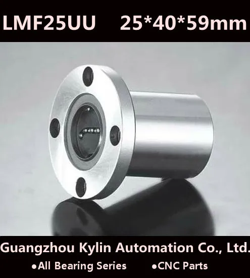 On Sale!2pcs LMF25UU 25x40x59mm Round Flange Linear Bushing Ball ...