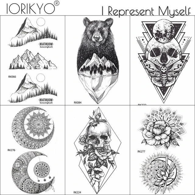Bear Skull Tattoos Design