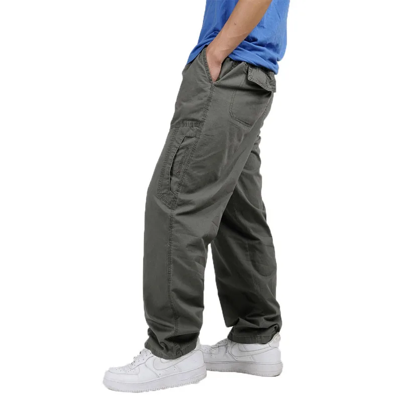 Men summer casual pants male big size 6XL Multi Pocket Jeans oversize ...