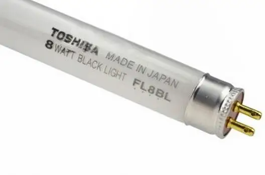 TOSHIBA NEC FL8BL 8W BL fluorescent lamp tube,G5 8WATT Black Light ...