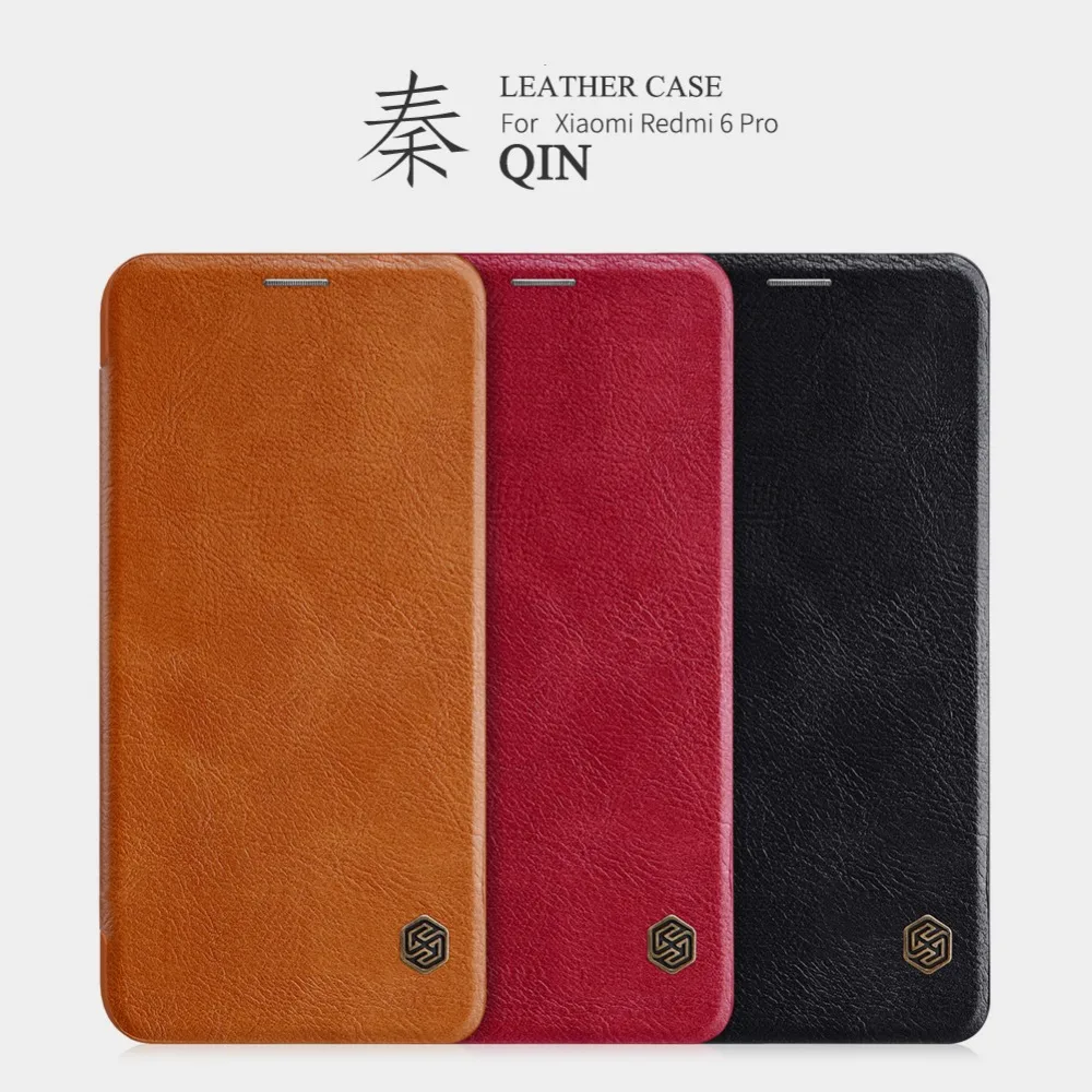 For Xiaomi Mi A3 Mia3 Case Nillkin Qin Vintage Leather Flip Cover For ...