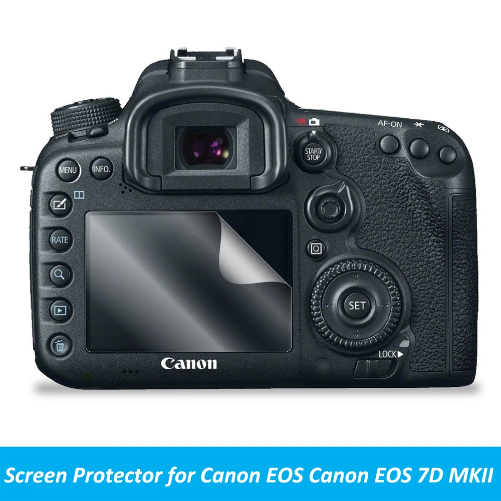 2pcs Anti Scratch LCD Screen Protector Guard Shield PET Film for Canon ...