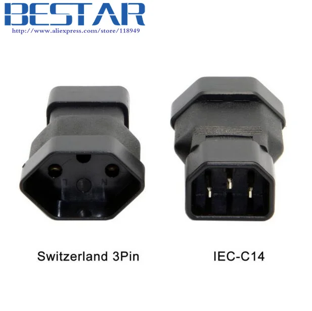 Iec 320 Iec320 C14 To Switzerland Swiss 3pin Female Power Connector ...