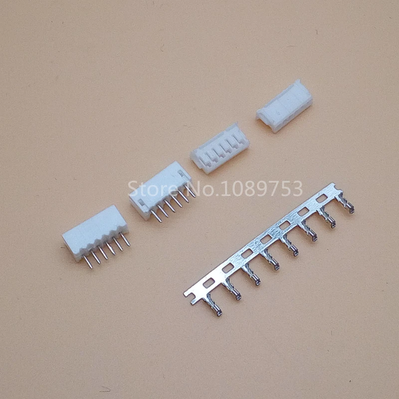 20 Sets JST ZH 1.5mm 6 Pin Male, Female Connector socket with crimps|socket connector|zh ...
